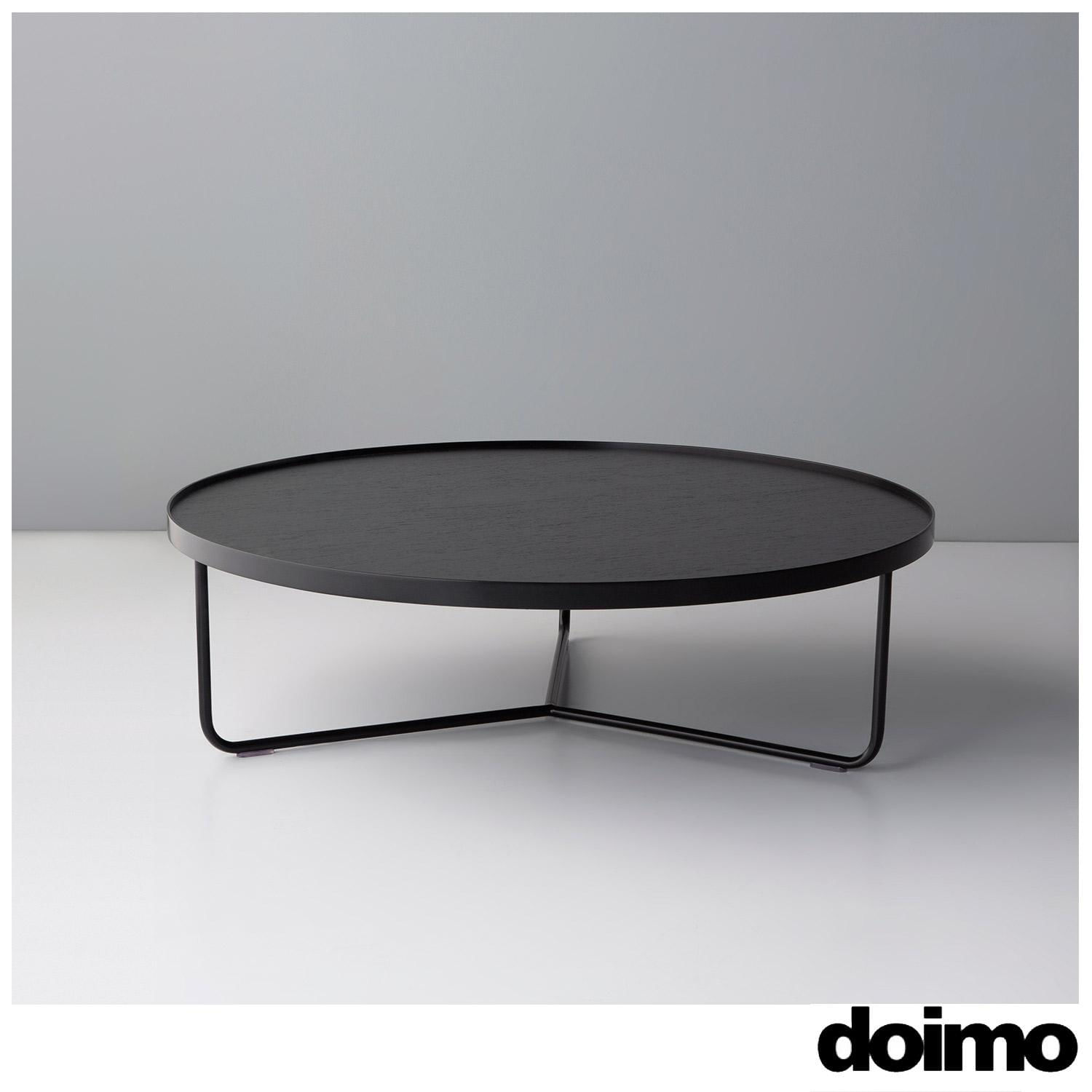 Mesa de Centro Redonda Arena Preta - Doimo | Fastshop