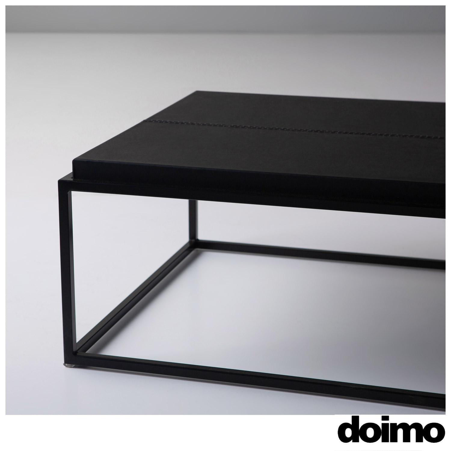 Mesa de Centro Retangular Block em Lâmina Carvalho Preto - Doimo - Fast ...