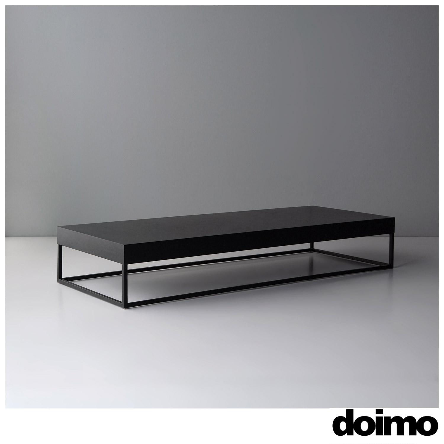 Mesa de Centro Retangular Due em Lâmina Carvalho Preta - Doimo | Fastshop