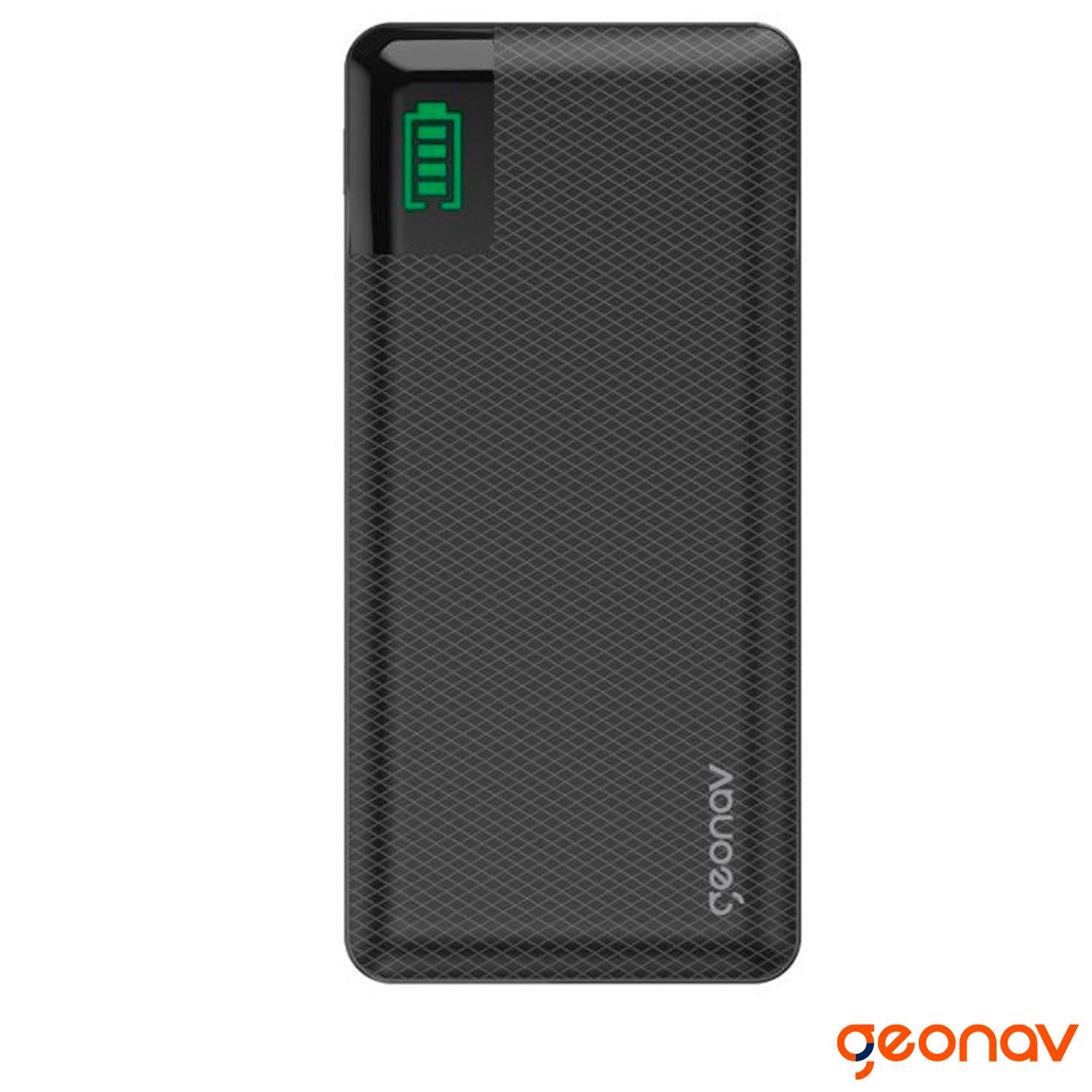 Carregador Portátil Universal USB 16.000 mAh Preto - Geonav - PB16BK ...