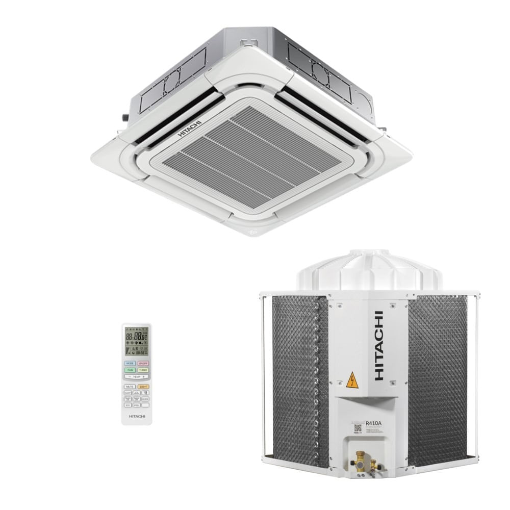 Ar-Condicionado Split Cassete 4 Vias Hitachi Air Core 500 55.000 BTUs ...