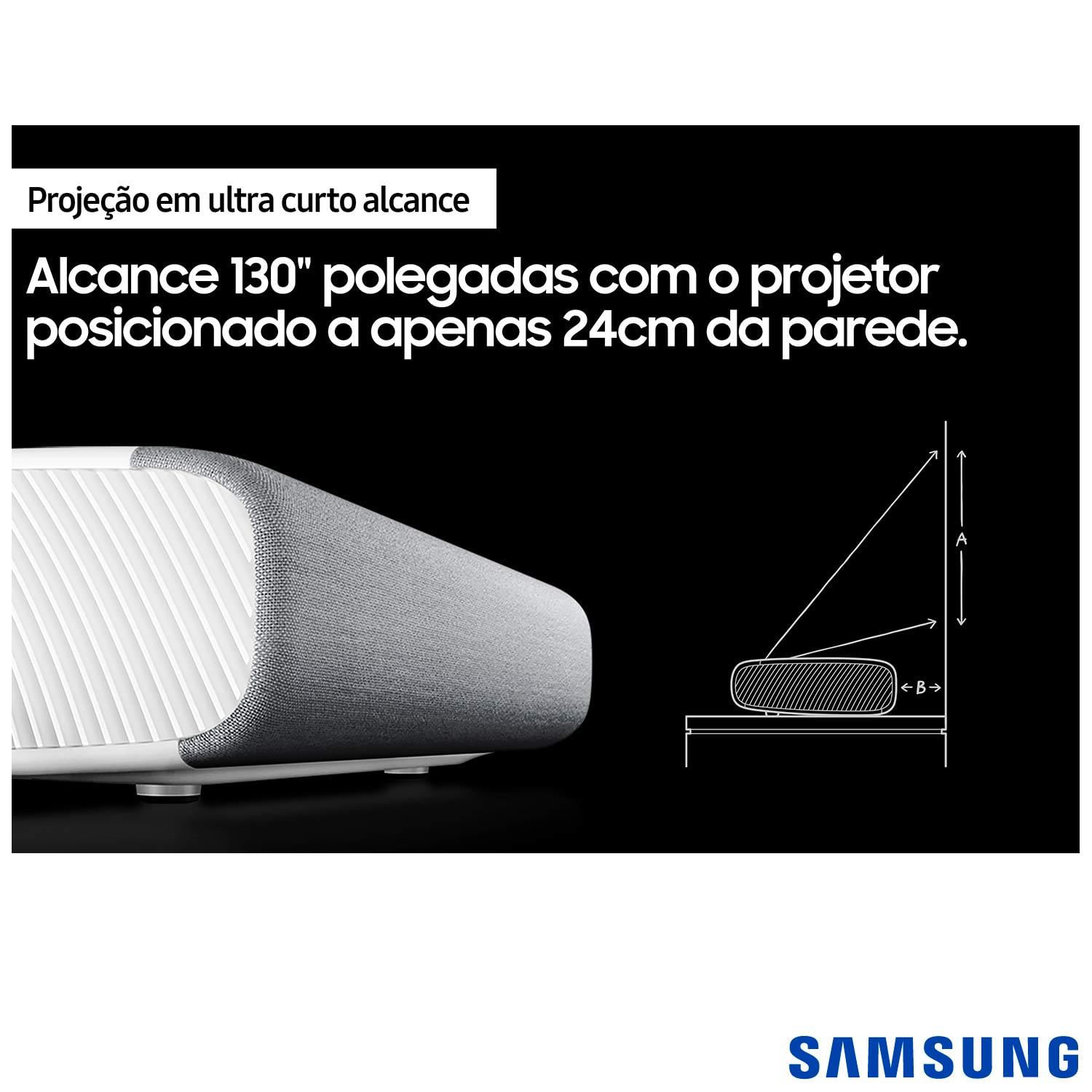 Projetor Samsung Smart 4K Triple Laser com USB e HDMI - SP-LSP9TGAXZD