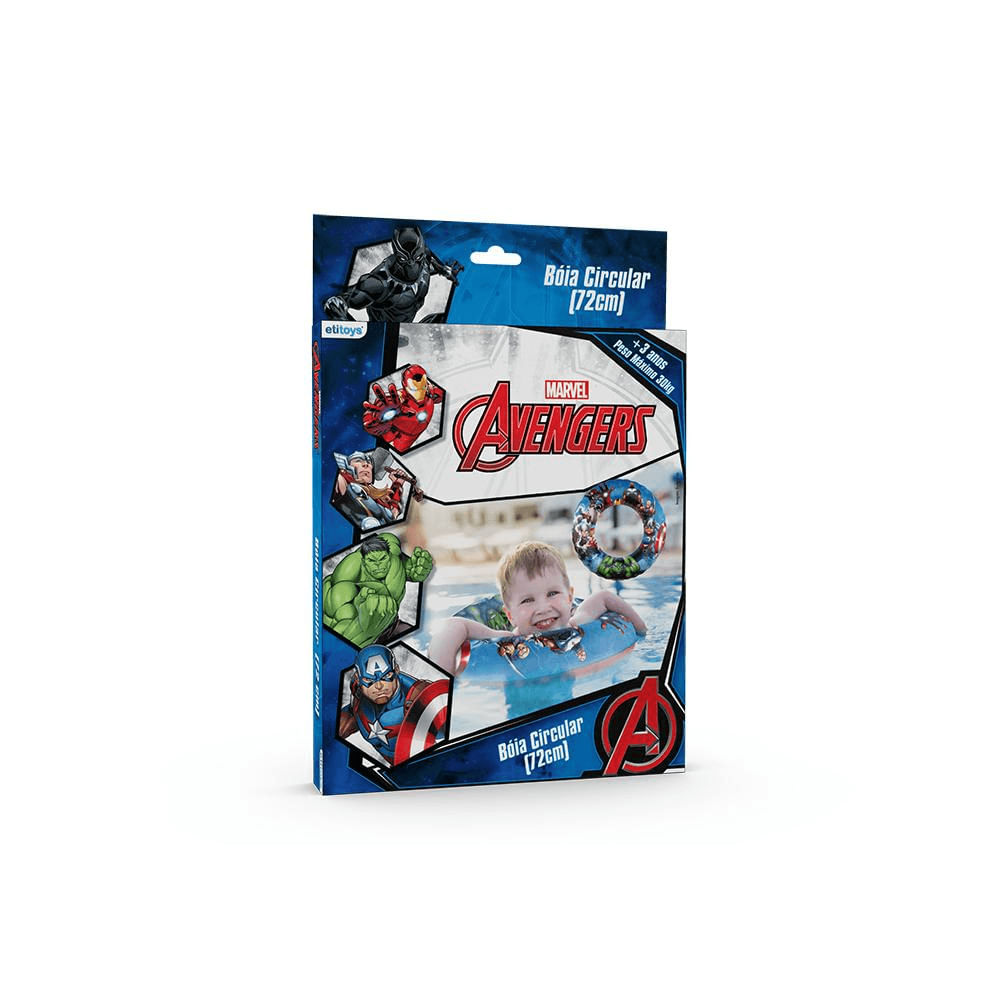 Boia Circular Inflável Marvel Avengers 72Cm - Etitoys | FastStore PDP