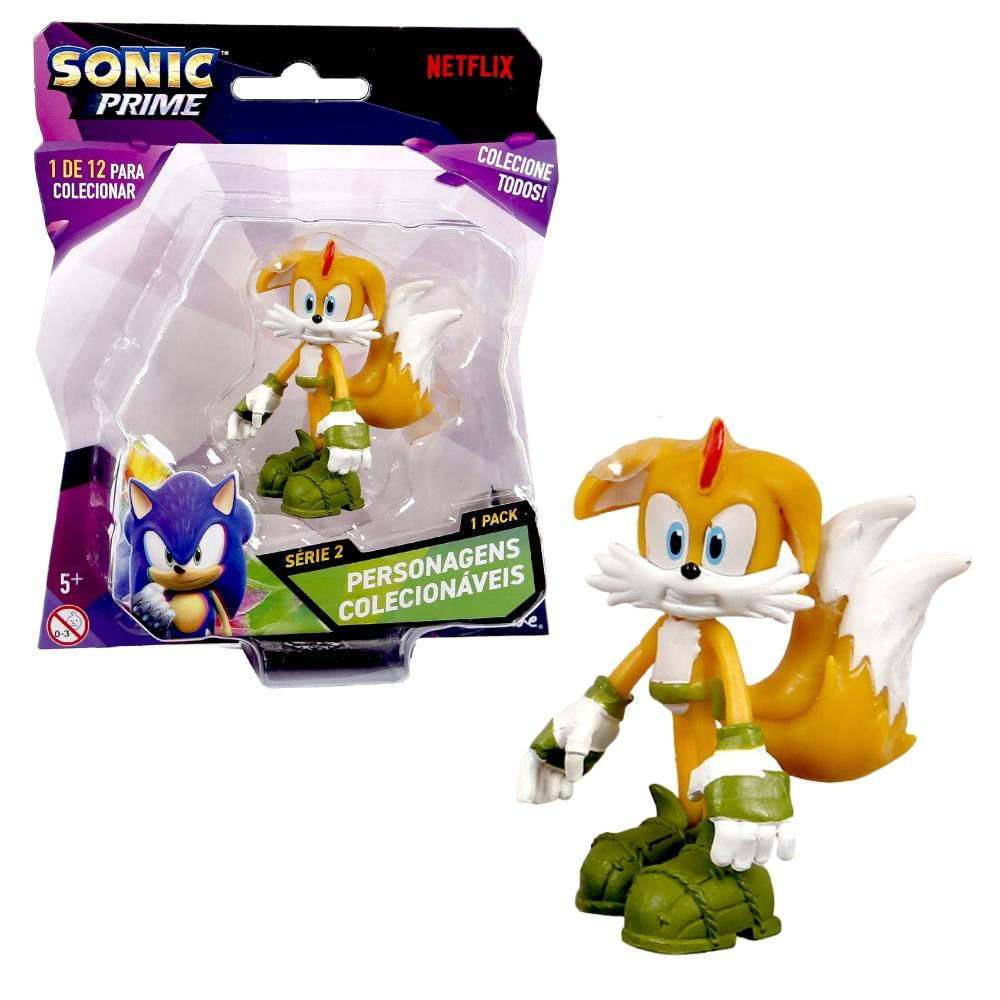 Boneco Colecionável 6,5cm Sonic Prime - Tails | FastStore PDP Boneco Colecionável 6,5cm Sonic Prime - Tails | FastStore PDP