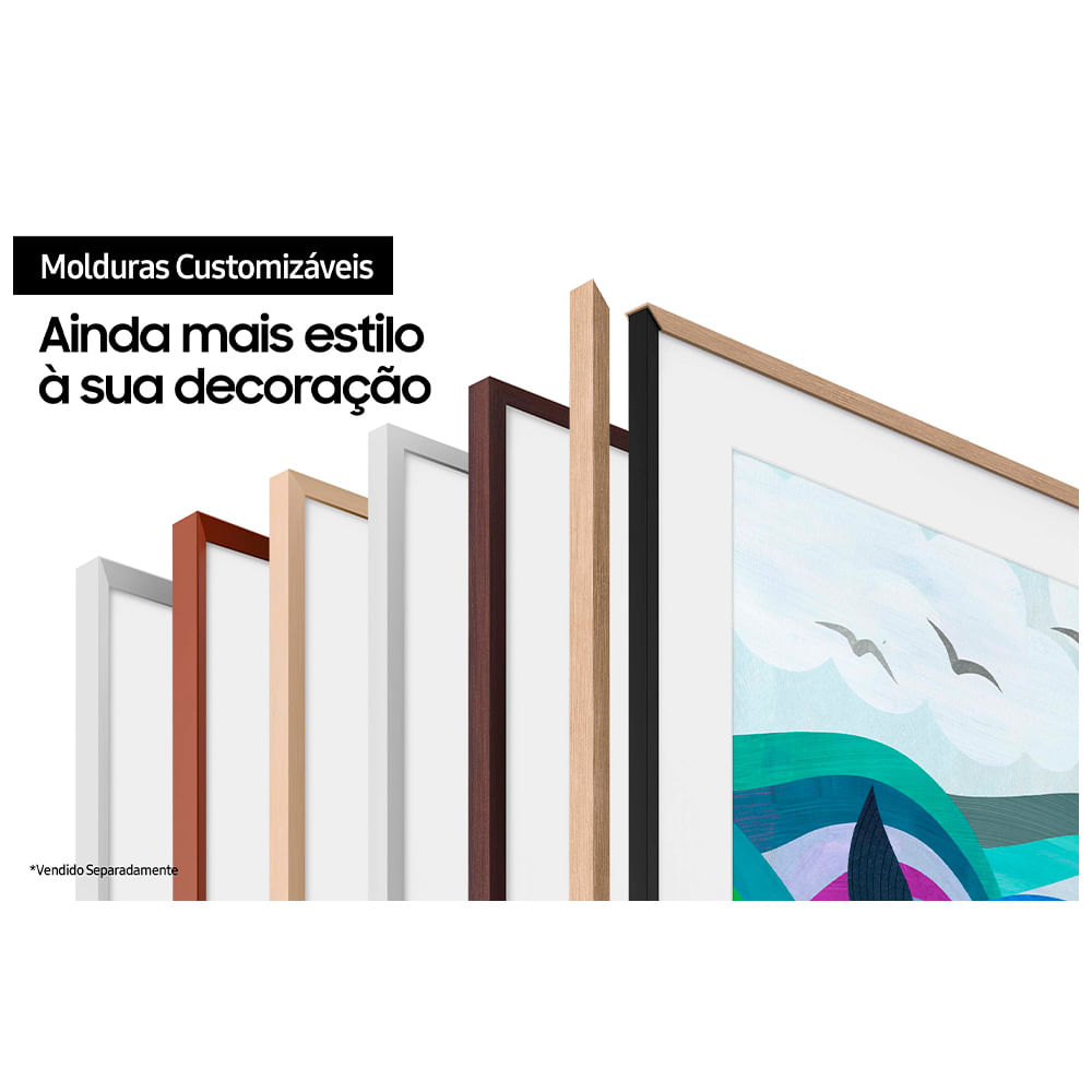 Smart TV Samsung The Frame QLED 32" Polegadas 32LS03C Tela Matte ...