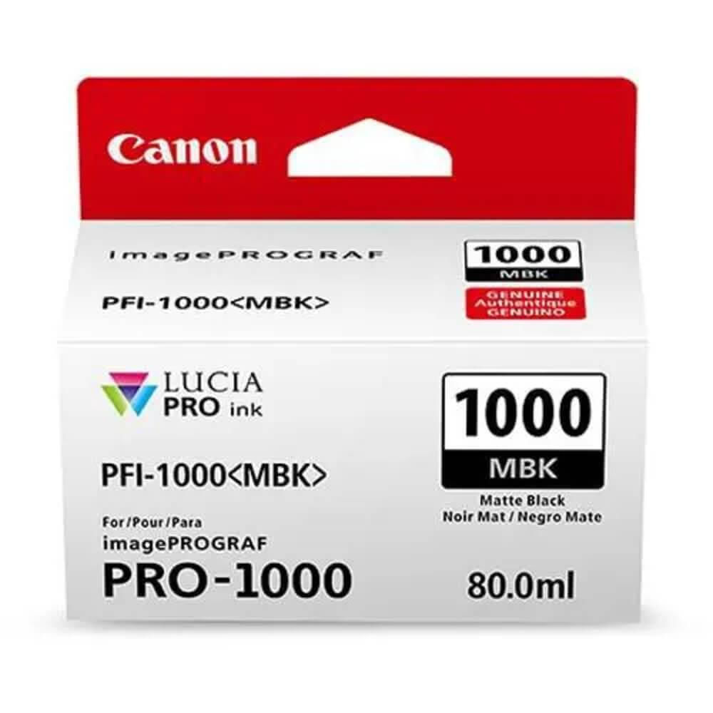 Cartucho de Tinta Canon PFI 1000 MBK Matte Preto 80ml - Fast Shop Empresas