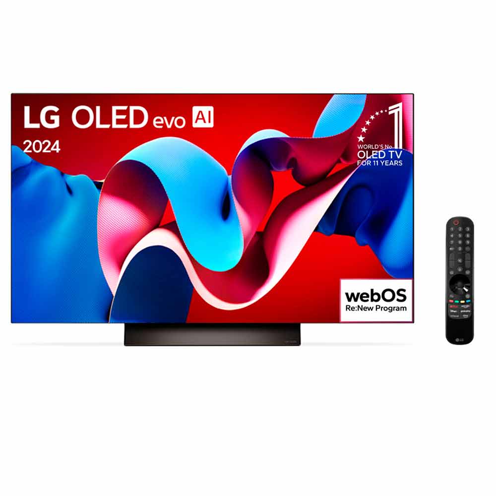 Smart TV 4K LG OLED Evo 55" Polegadas OLED55C4, Processador α9 Ger7, AI ...