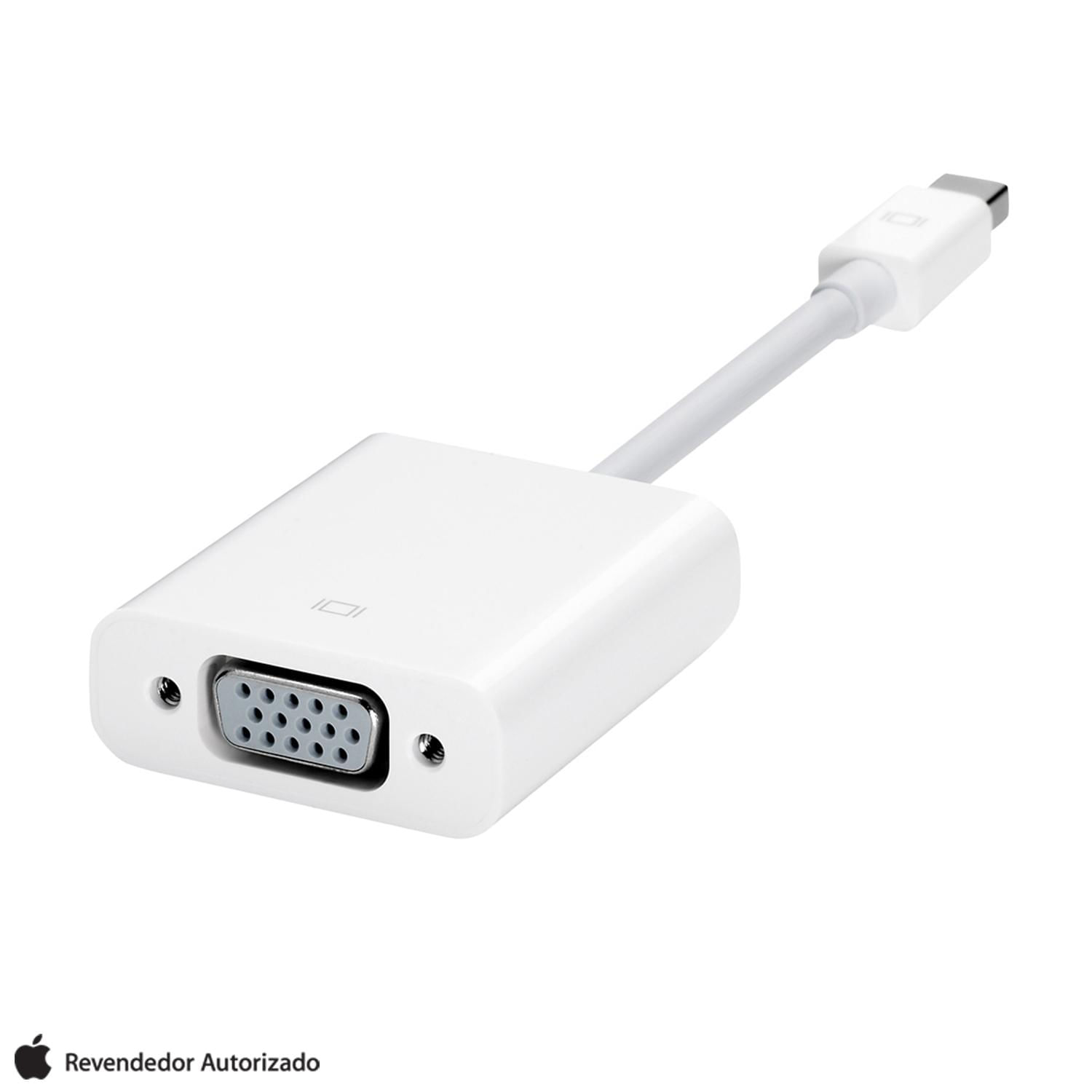 Adaptador com Mini Display Port para VGA de Macbook Branco Apple ...