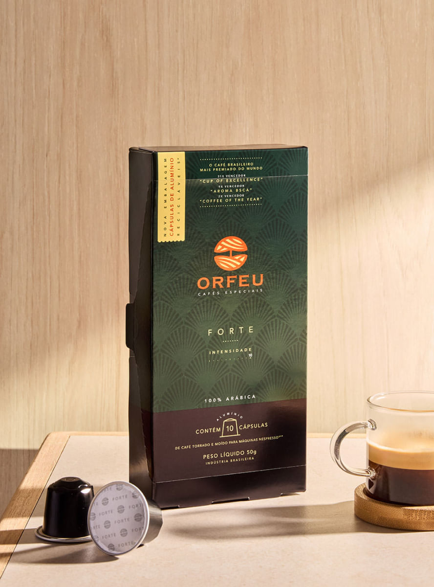 Cápsulas compatíveis Nespresso* Forte 10 unidades | Fastshop