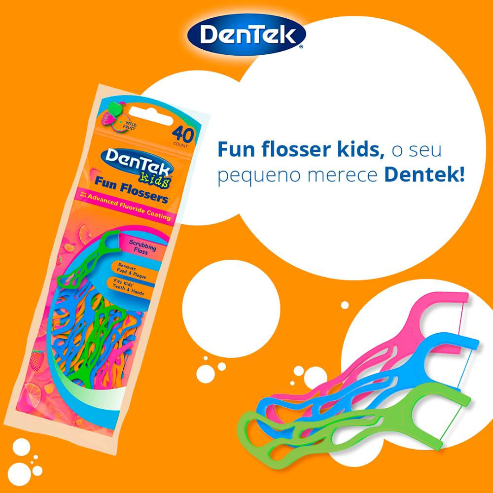 Fio Dental Kids Dentek Fun Flossers 40un | Fastshop