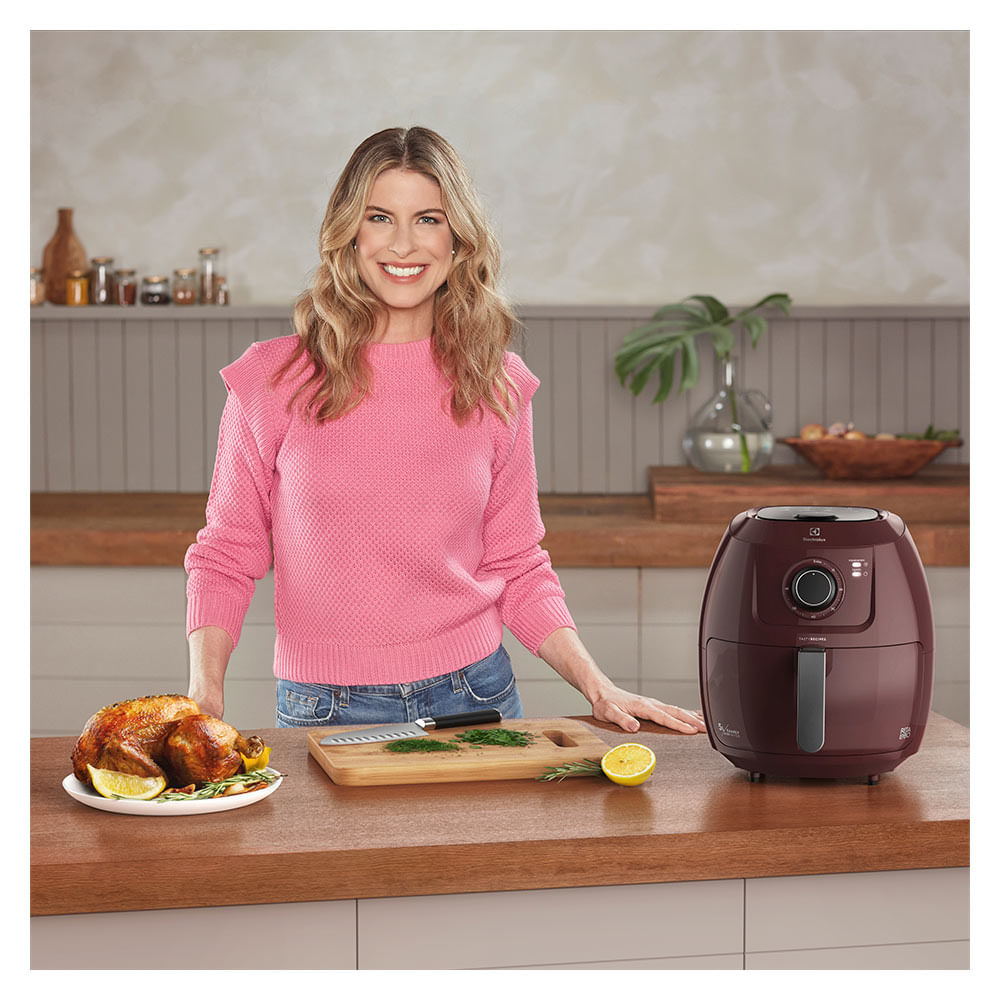 Fritadeira Elétrica Airfryer Family Efficient Electrolux Dark Red ...