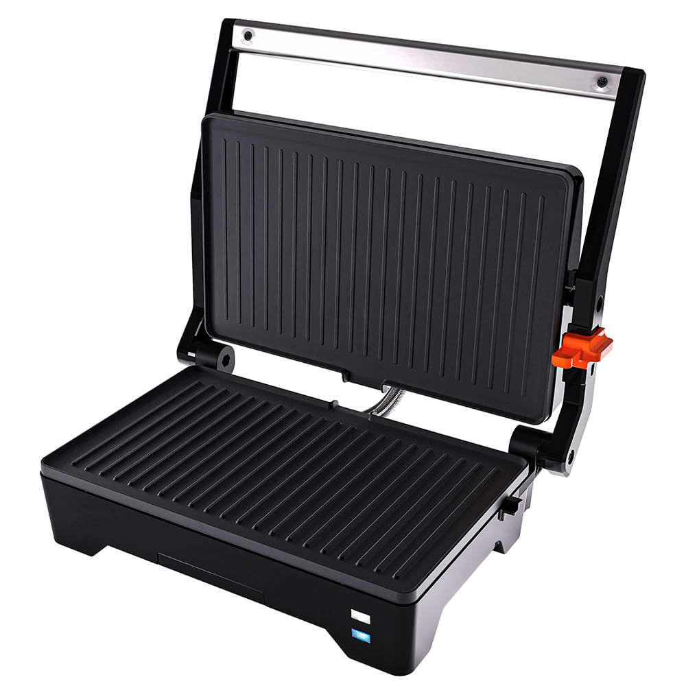 Grill Cadence Chapa Firme Inox com Preto - GRL621 | Fastshop