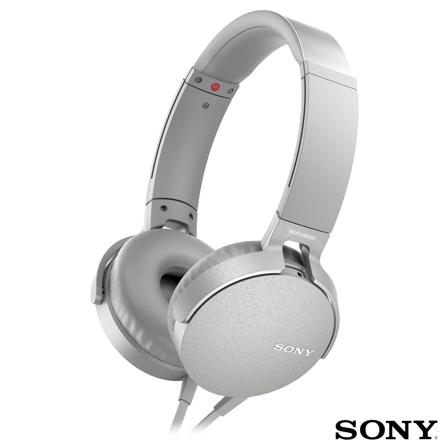 Fone de Ouvido Sony Headphone com Extra Bass Branco - MDR-XB550APW ...