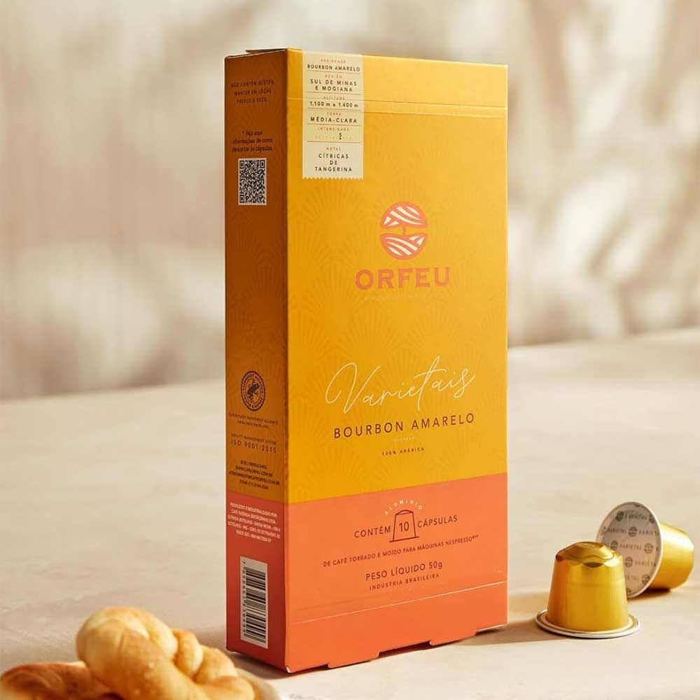 Café Orfeu Bourbon Amarelo em cápsulas 10 unidades Café Orfeu Bourbon ...