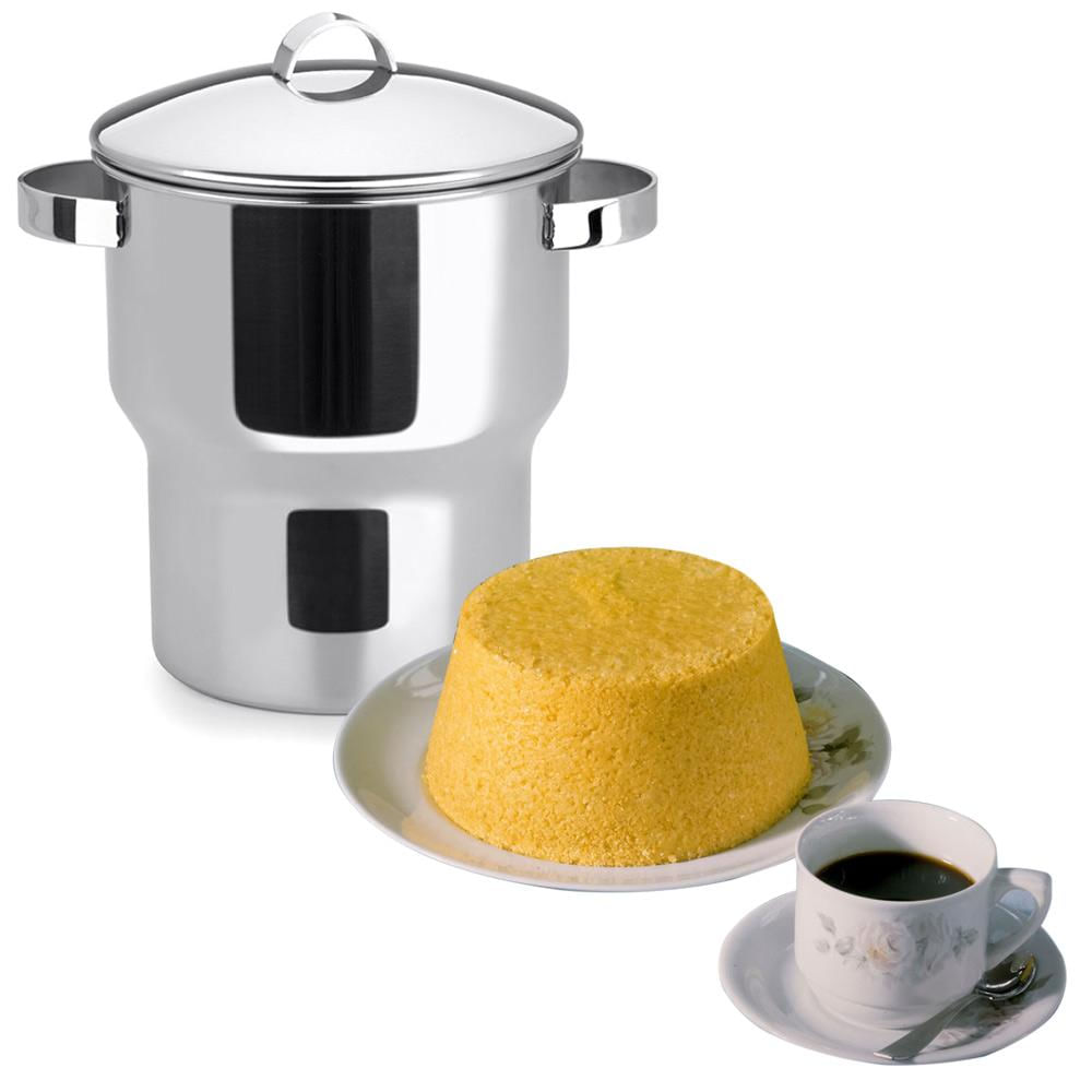 Cuscuzeira em aço inox Forma 3 litros 3071 | Fastshop