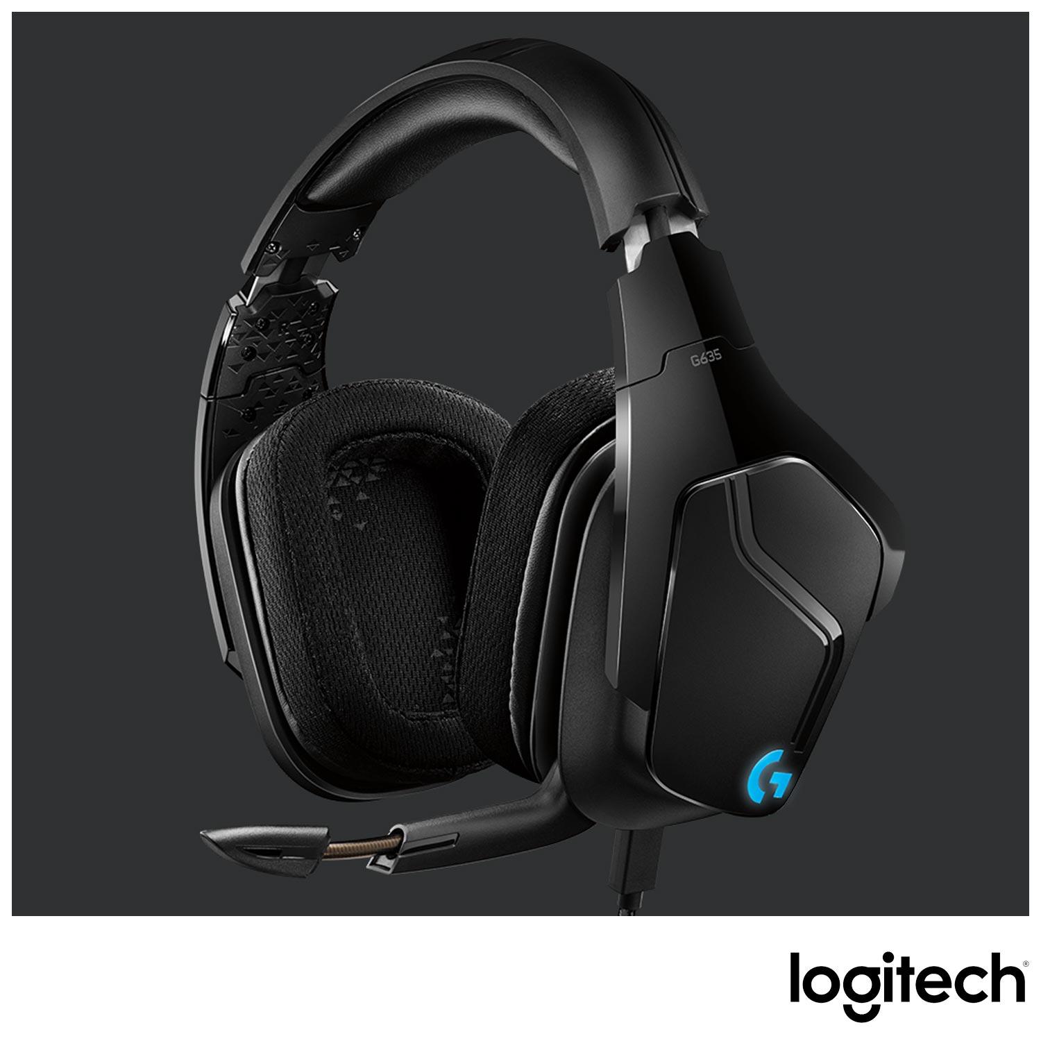 Headset Gamer Logitech G635 RGB para Jogos com Som Surround 7.1 | Fastshop