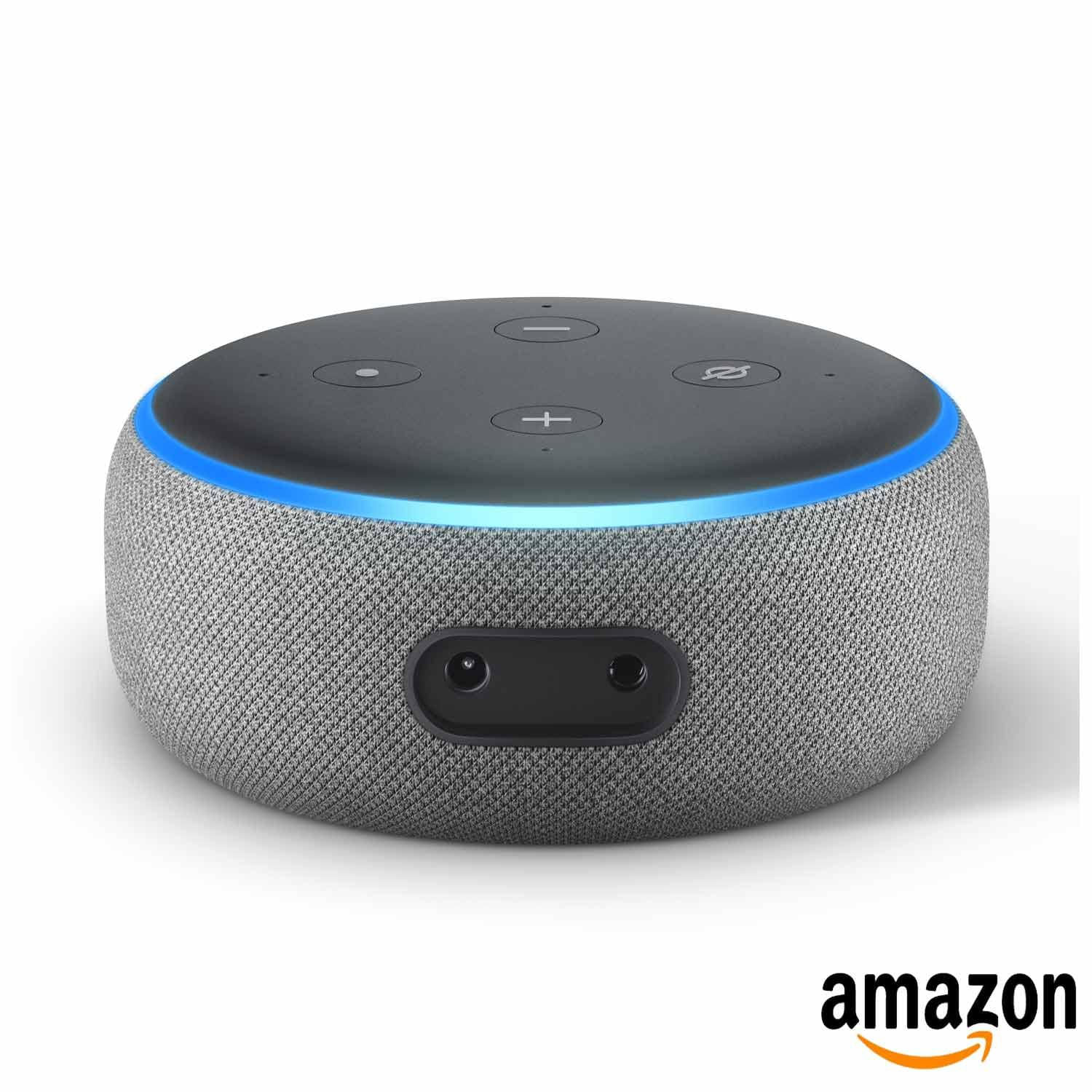 Smart Speaker Amazon com Alexa Cinza - ECHO DOT - Fast Shop Empresas