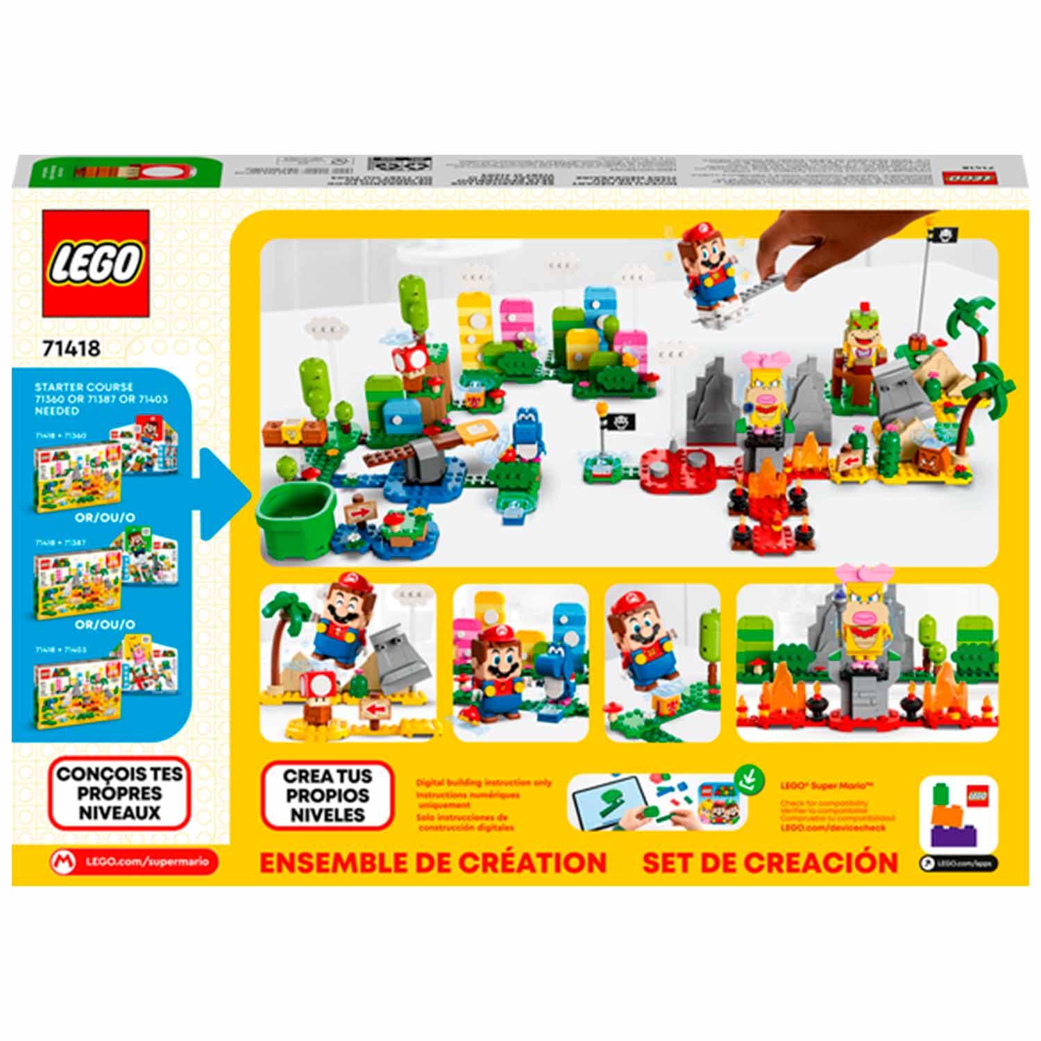 LEGO® Super Mario™ Conjunto Caixa de Ferramentas Criativa - 71418 ...