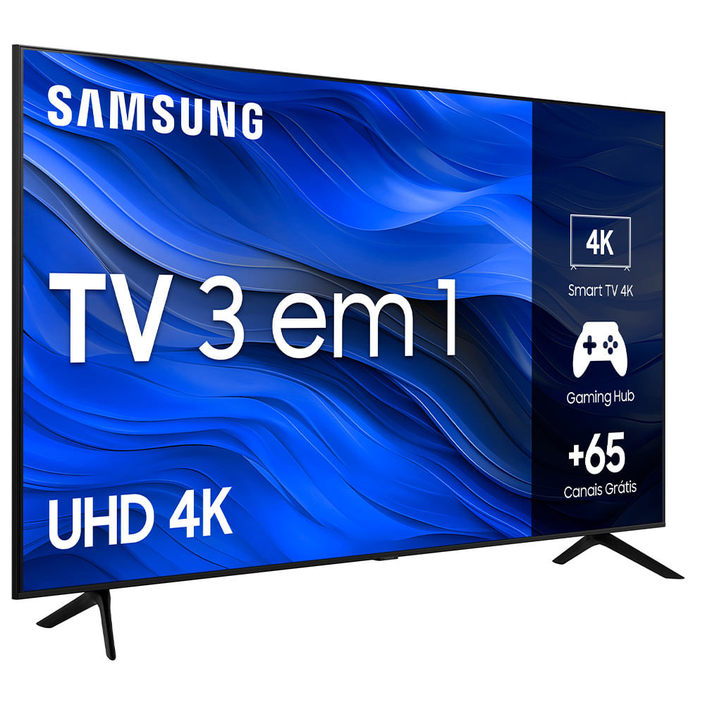 Smart TV Samsung Crystal UHD 4K 65" Polegadas 65CU7700 com Gaming Hub ...