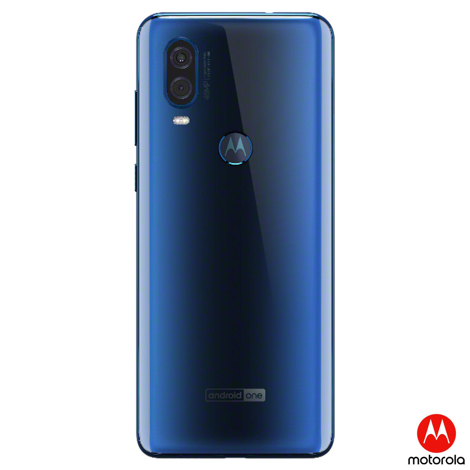 Smartphone Motorola One Vision Azul Safira, com Tela de 6,3?, 4G, 128 ...