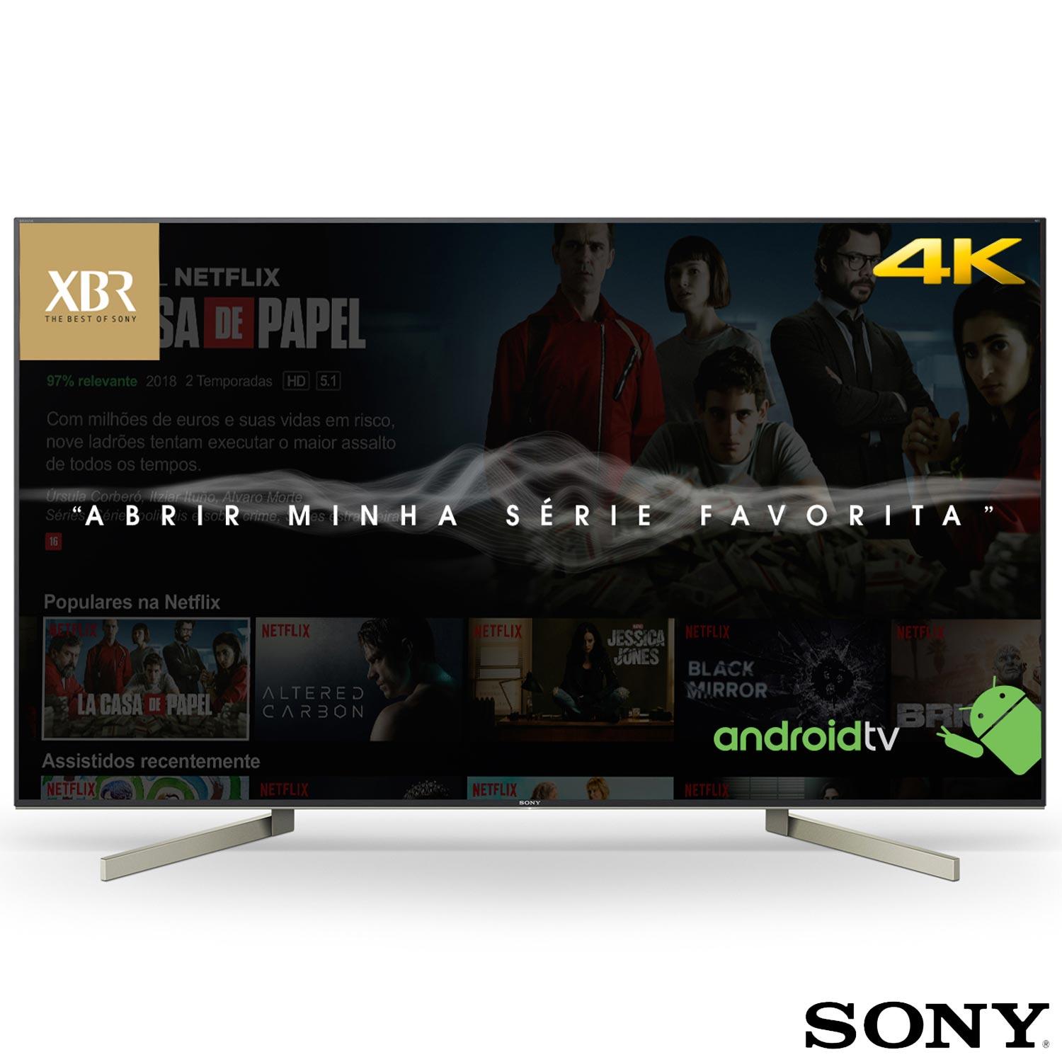 Smart TV 4K Sony LED 65? com X-Motion Clarity, 4K X-Reality Pro ...