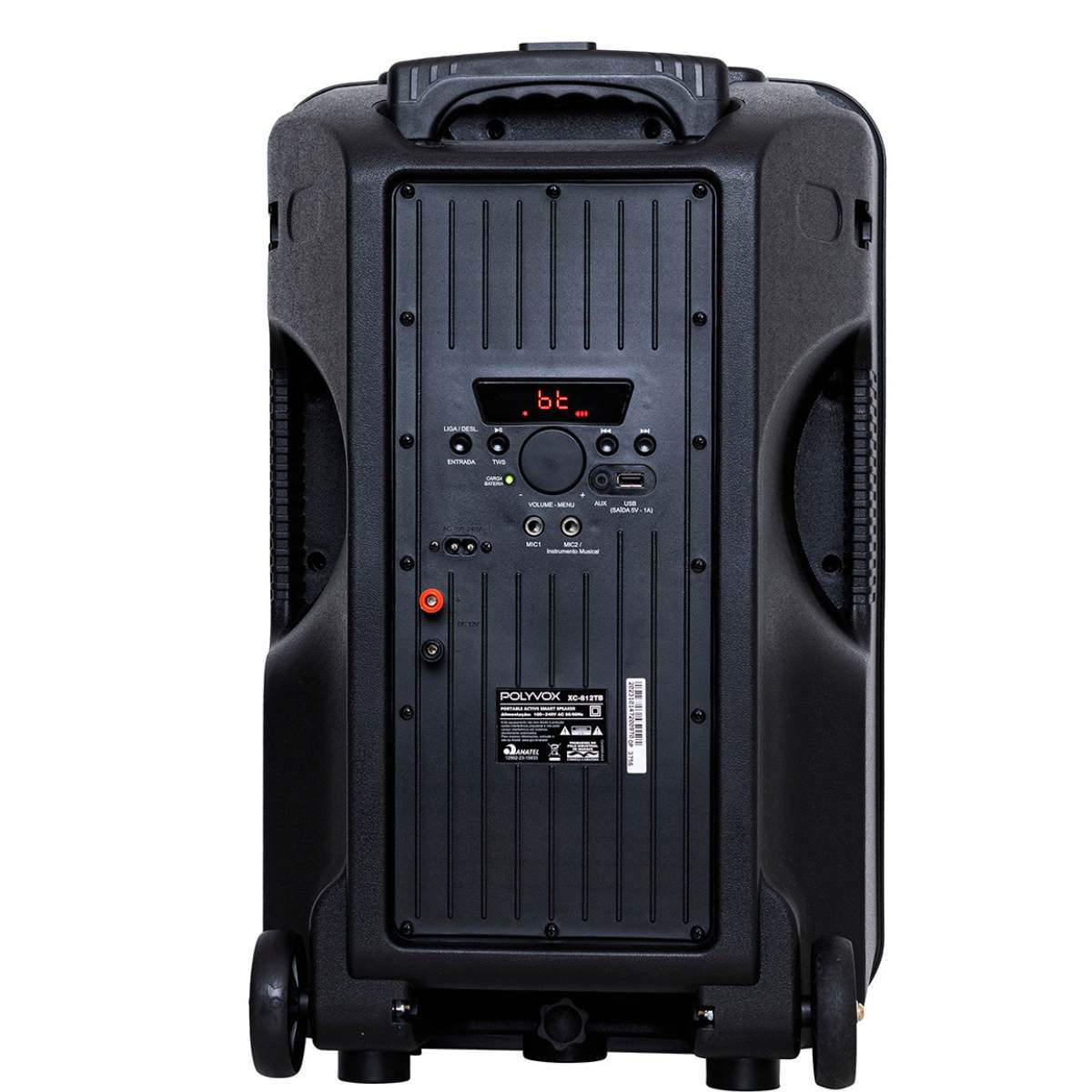 Caixa De Som Xc-812t Polyvox Bluetooth 600w + Tripé +mic Fio | Fastshop