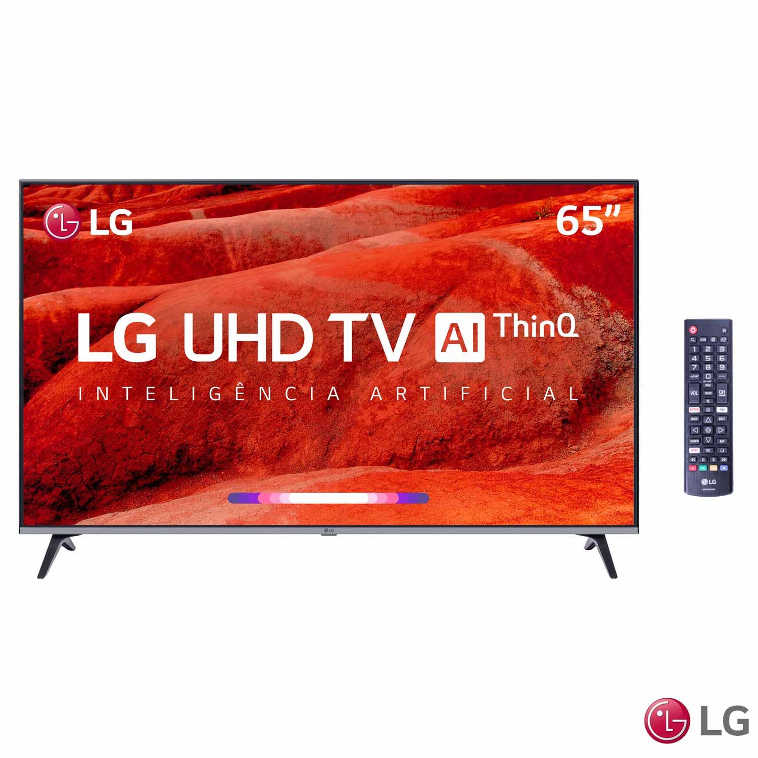 Smart TV UHD 4K LG LED 65" com Google Assistant, Home Dashboard e Wi-Fi ...