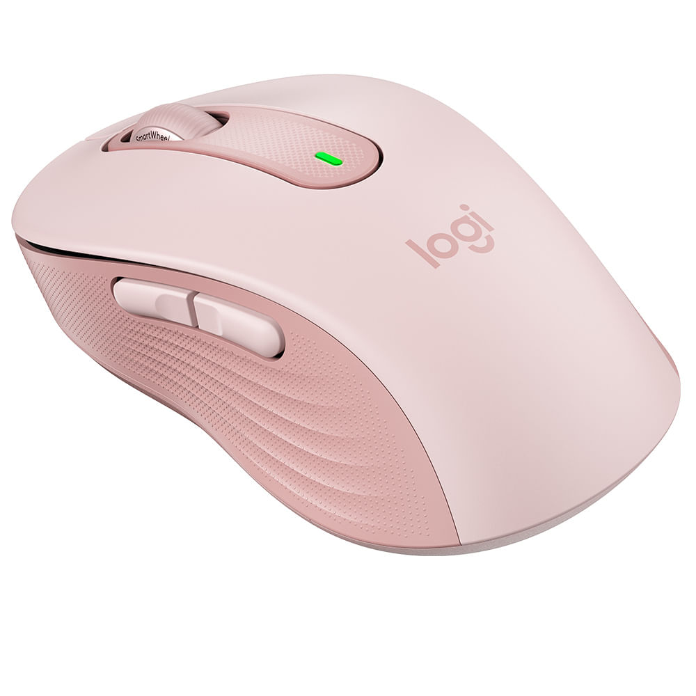 Mouse sem Fio Logitech M650 Rosa - 910006251 | Fastshop