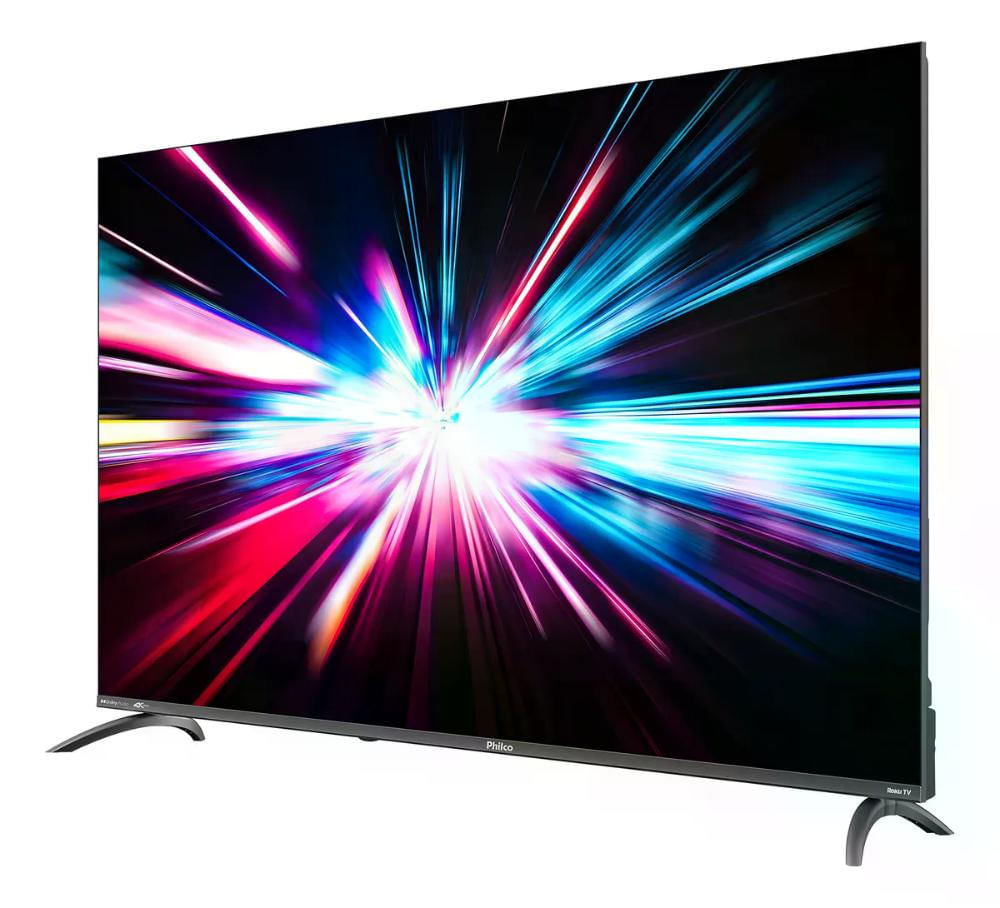 Smart TV 55" Philco 4K UHD LED Roku TV Dolby Audio P55CRA | Fastshop