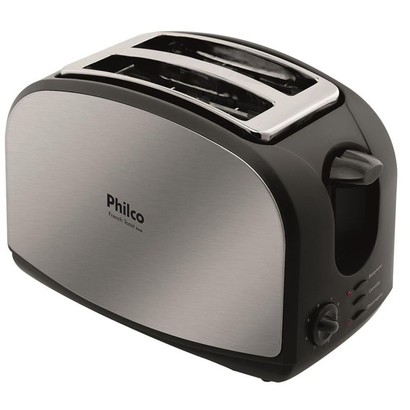 Torradeira French Toast Philco com 8 Níveis de Tostagem - Inox/Preto ...