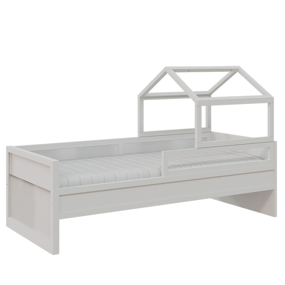 Cama Infantil Papaya Branco - Cia do Móvel - Fast Shop Empresas