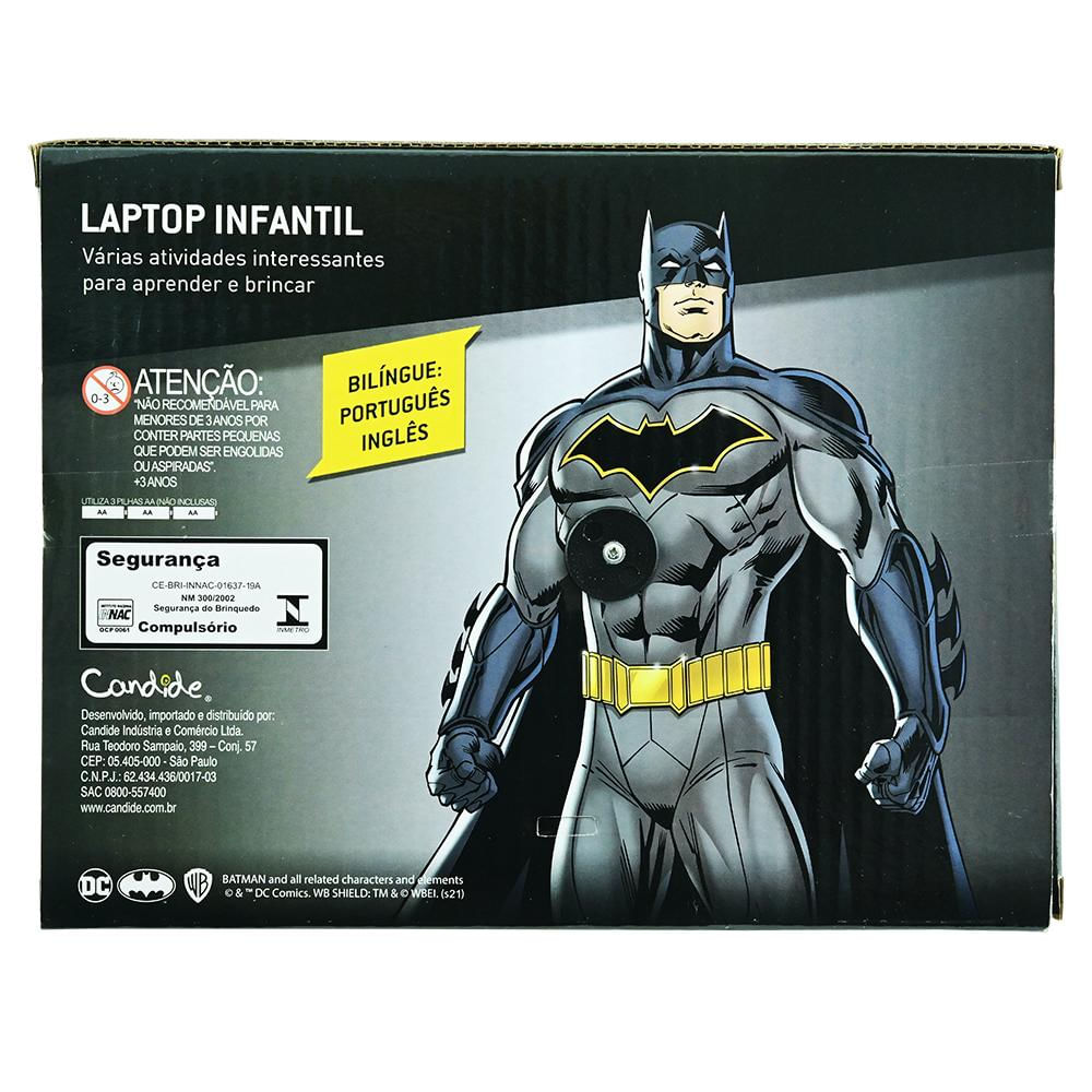 Kit Laptop Infantil Educativo Candide Batman Bilíngue + 1 Fidget ...
