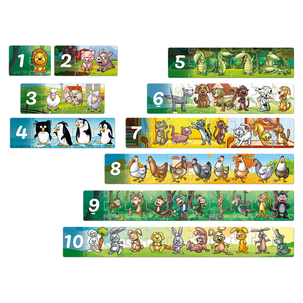 Puzzle Contando do 1 ao 10 | Fastshop