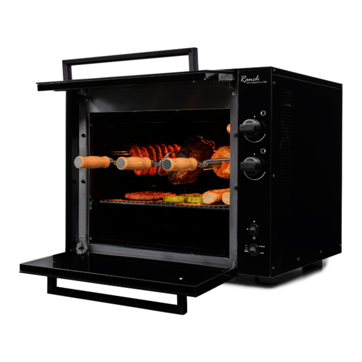 Churrasqueira a Gás Bancada Fischer Ranch 3 Espetos Bivolt | Fastshop