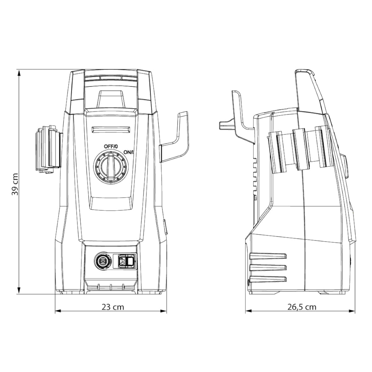 Lavadora de Alta Pressão Tramontina 1200W 127V com Mangueira 3m e Jato ...