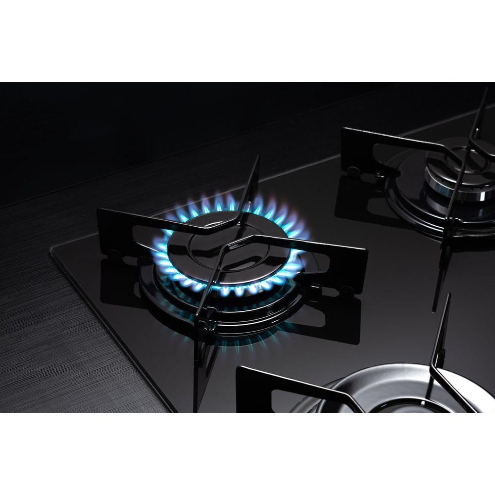 Cooktop a Gás de Embutir Fischer Fit Line 4 Bocas Vidro Temperado ...