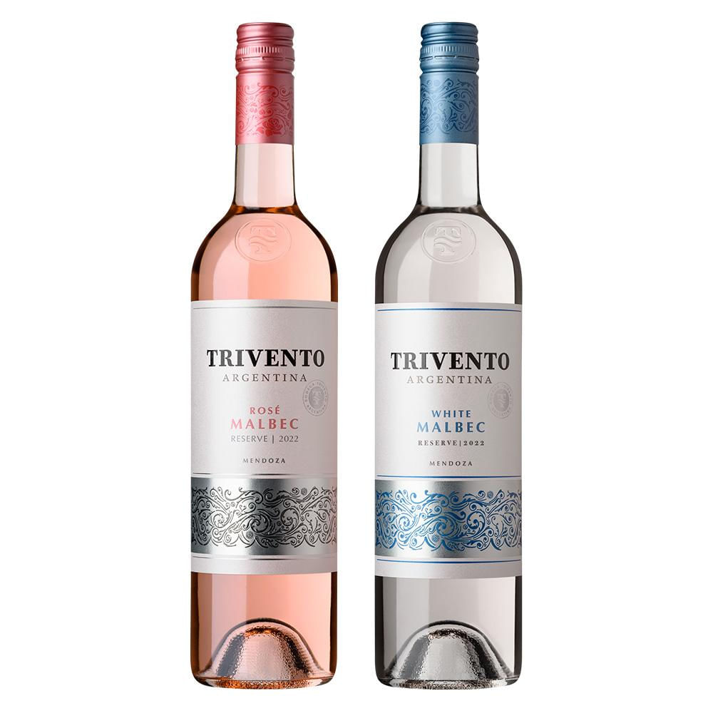 Kit Vinho Argentino Trivento Branco & Rosé - 2 Garrafas | FastStore PDP Kit Vinho Argentino Trivento Branco & Rosé - 2 Garrafas | FastStore PDP