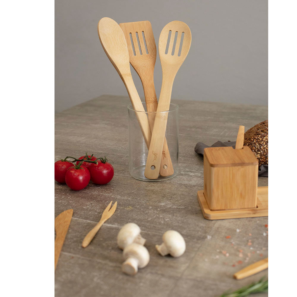 Colher Vazada Bambu - Tyft