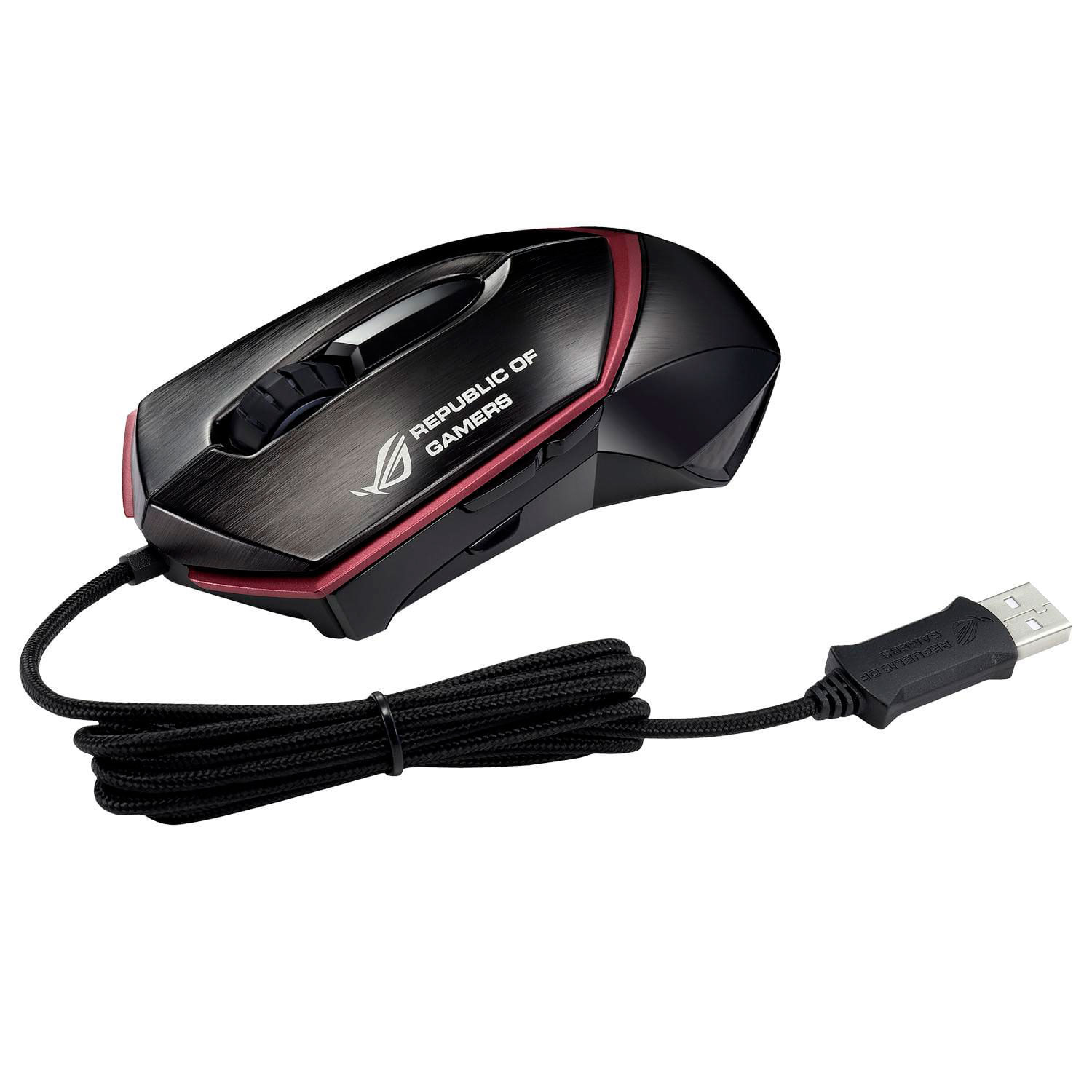 Mouse USB ROG Eagle Eye Preto - Asus - GX1000 - Fast Shop Empresas