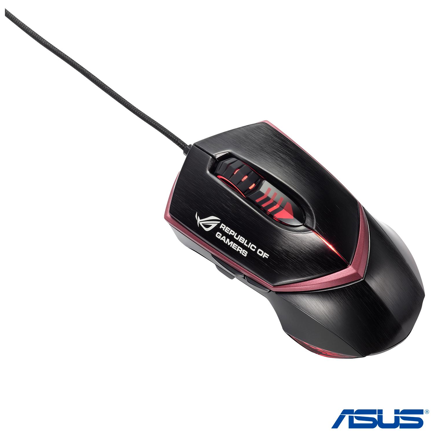Mouse USB ROG Eagle Eye Preto - Asus - GX1000 - Fast Shop Empresas