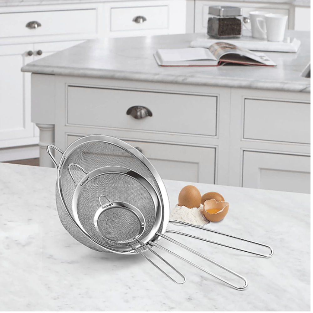 Conjunto De Peneiras Em Inox 3 Peças - Cuisinart