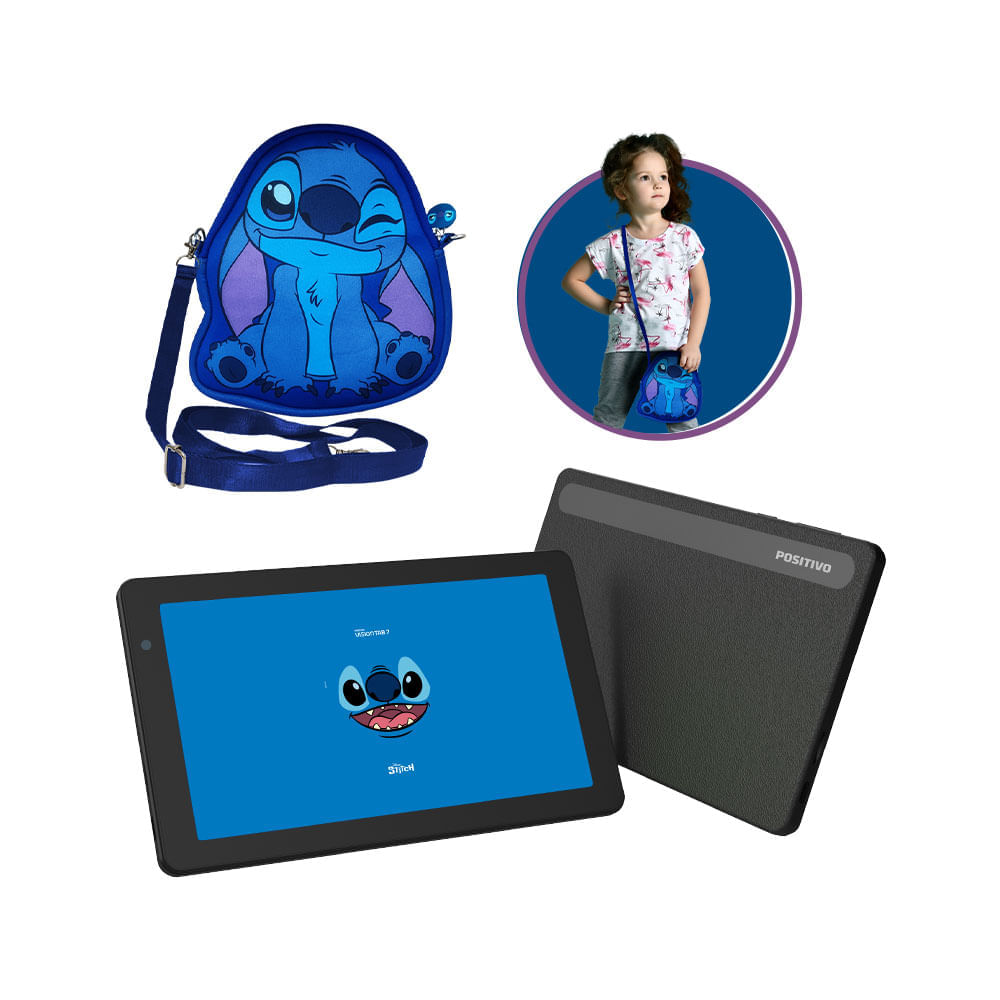 Tablet Positivo Vision TAB 7 Stitch + Capa e Bolsa - Octa-Core 3GB RAM ...