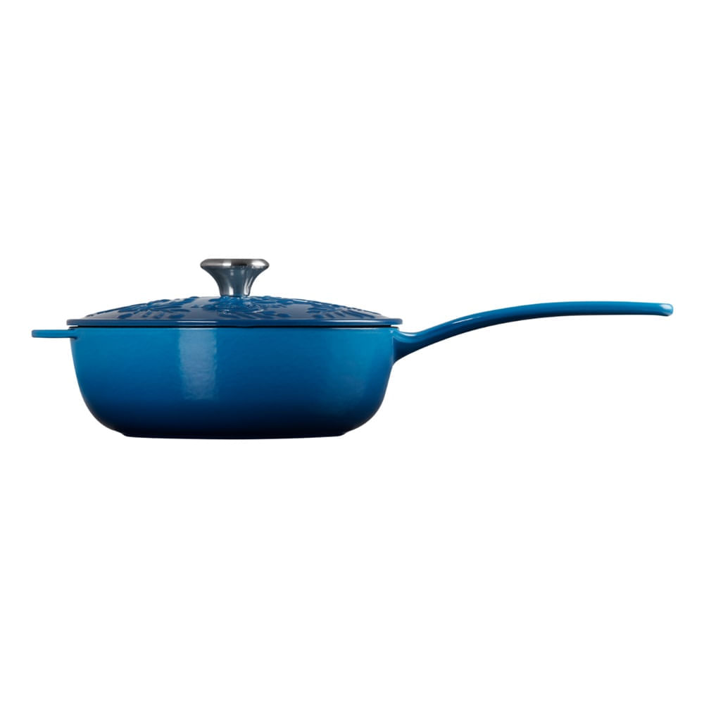 PANELA LE CREUSET SAUCIER OLIVE BRANCH 21CM AZUL MARSEILLE 21998212002460
