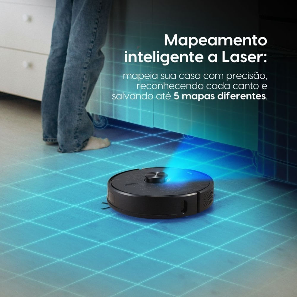 Robô Aspirador e Passa Pano Ropo Smart Laser Bivolt | Fastshop