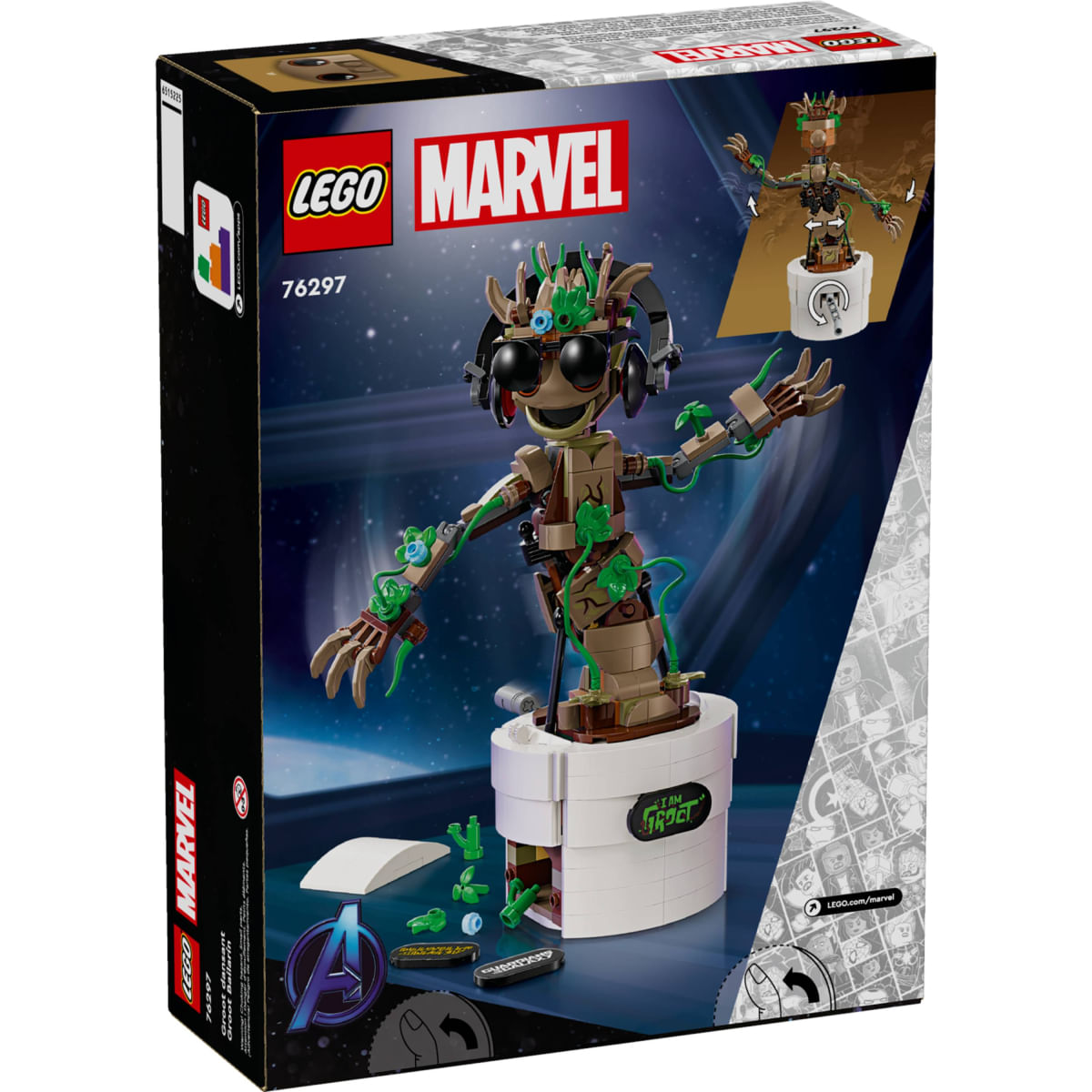 LEGO Marvel - Groot Dançante | Fastshop